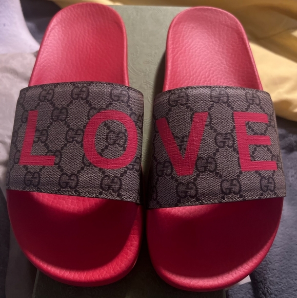 Gucci | Shoes | Gucci Love Supreme Slides | Poshmark